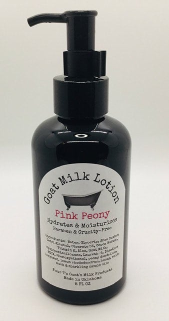 Pink Peony Goat Milk Lotion | Four T’s Goat’s Milk Products